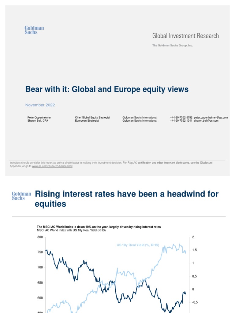 Global - Europe Equity Strategy 2023 Outlook (PRESENTATION) | PDF | Price–Earnings Ratio | Investing