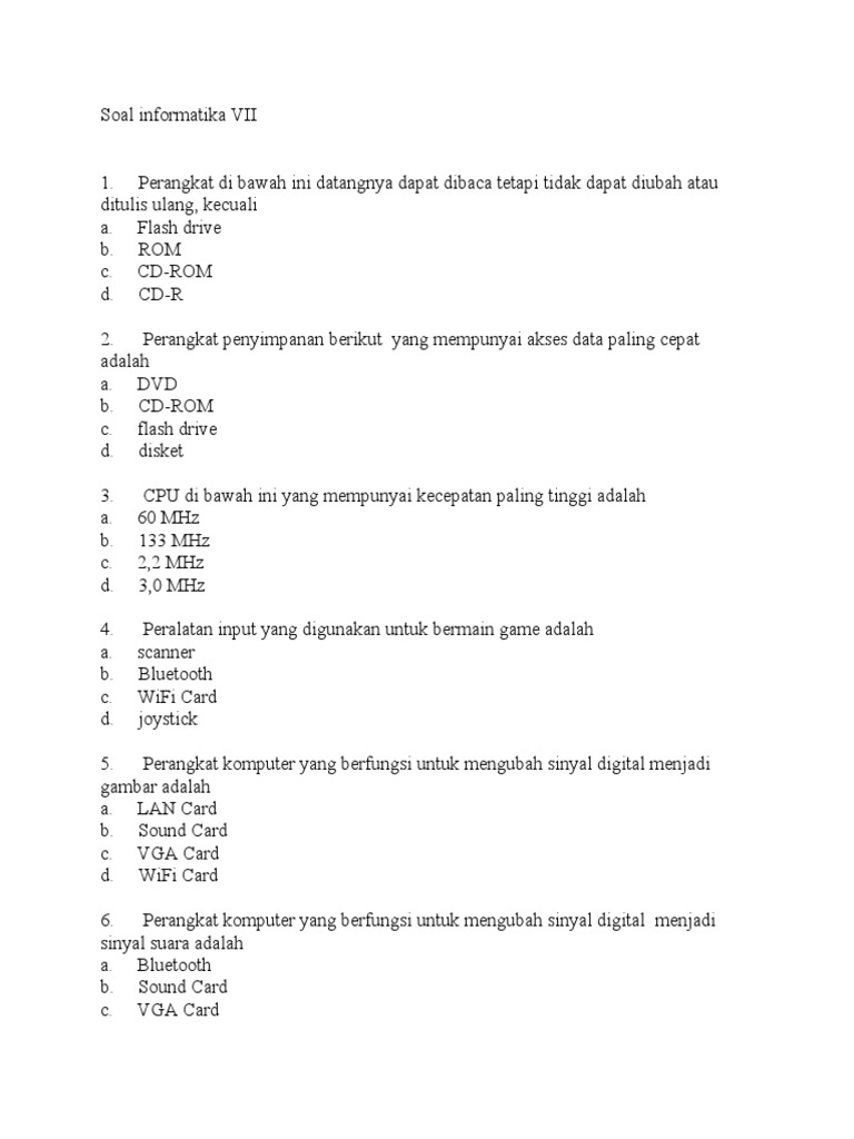 Uas Informatika Vii | PDF
