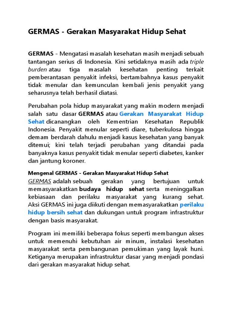 Definisi Logo Germas | PDF