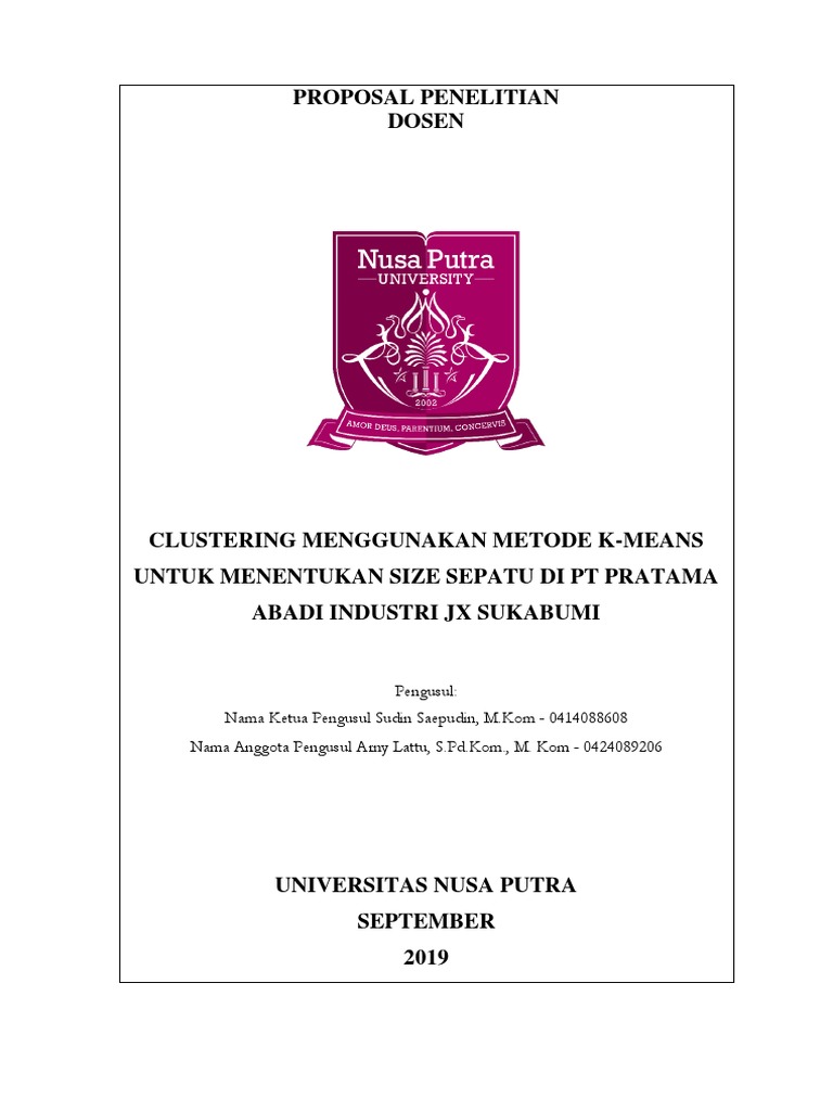 30 Clustering Menggunakan Metode K Means Untuk Menentukan Size Sepatu