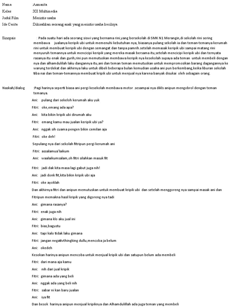Ide Cerita Ukk Asmaritaaa | PDF