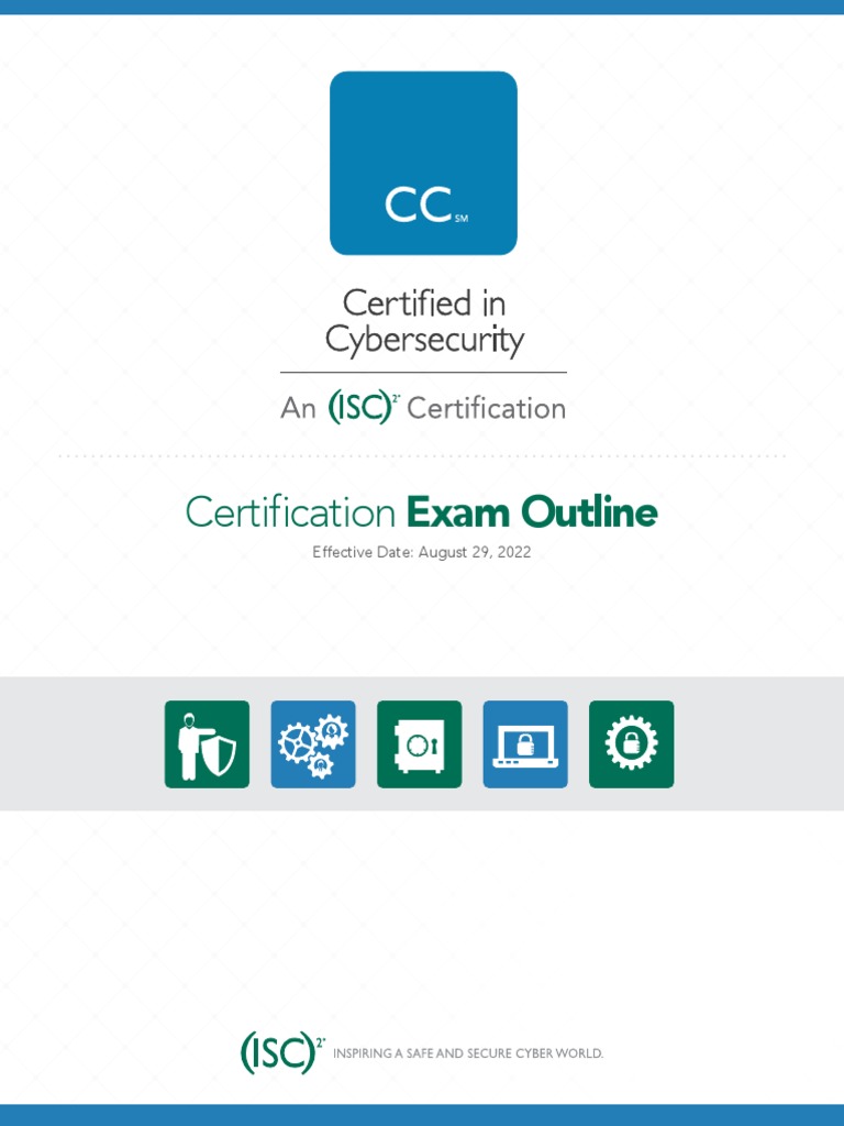 Certified in Cybersecurity Exam Outline Aug22 | PDF | Computer Network ...