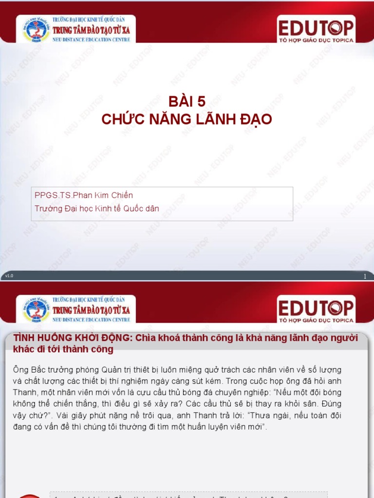 NEU - MAN301 - Slide Bai 5 - 19072013 - Ok | PDF