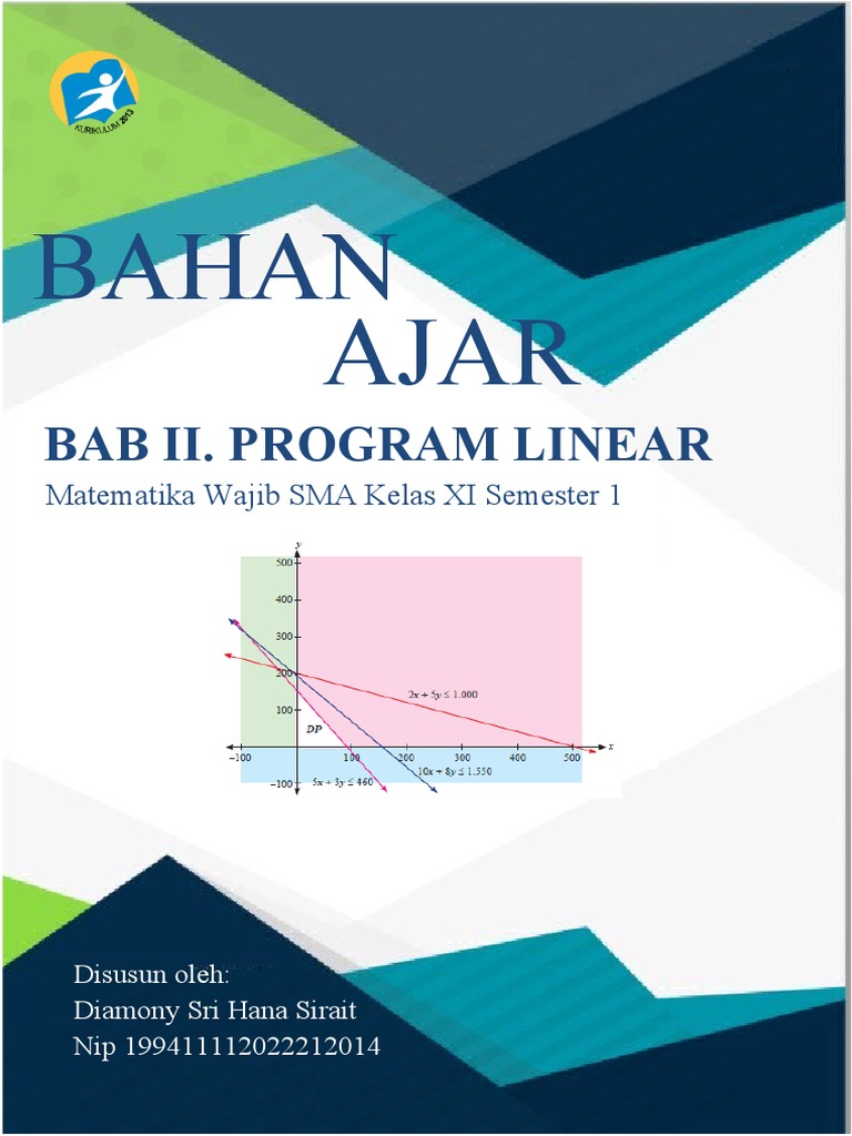 BAHAN AJAR (Pertidaksamaan Linear Dua Variabel) | PDF