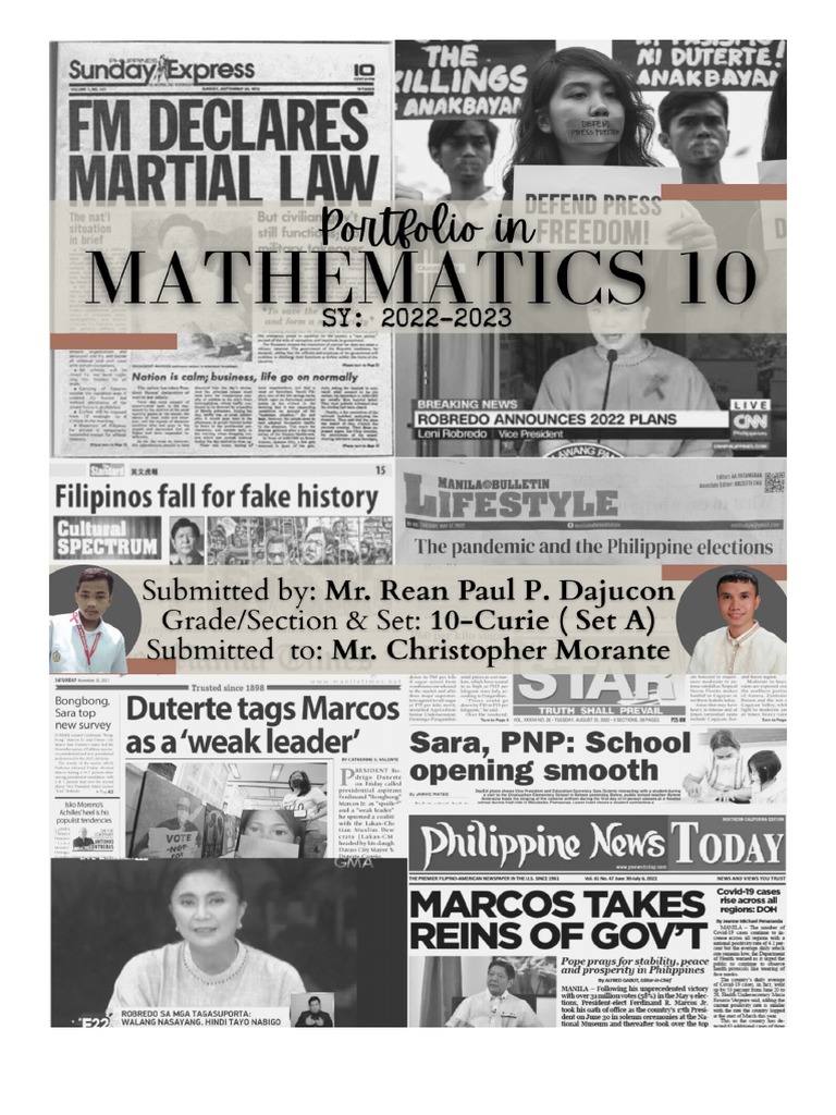 Math Portfoliocover) | PDF