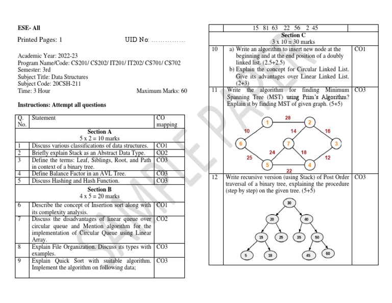 CHANDIGARH UNIVERSITY DS - Sample - EST | PDF | Software Engineering ...