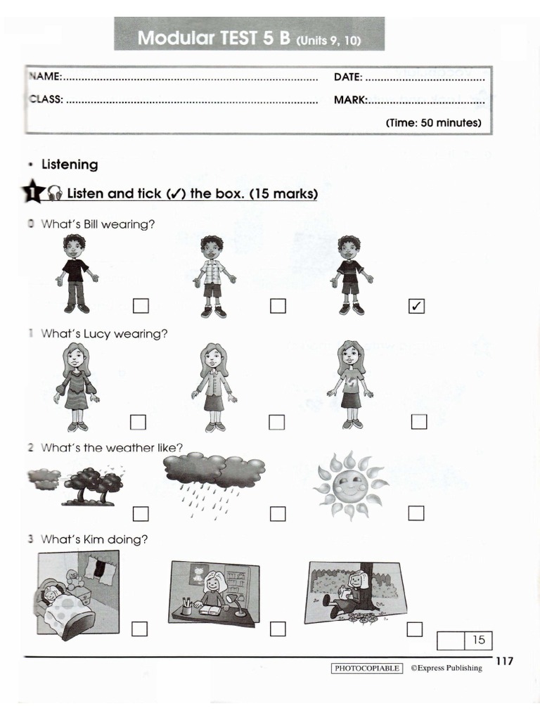 Modular Test 5 B | PDF