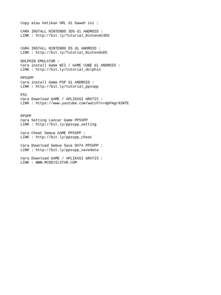 Tutorial Cara Install Pdf Games Activities Computers