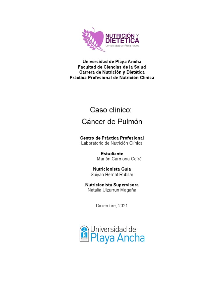 Caso N°2 Cáncer de Pulmón | PDF