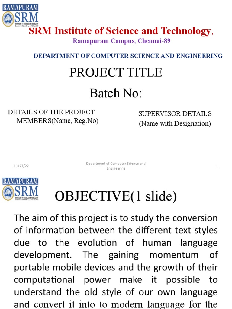 Zeroth Review Power Point Format | PDF