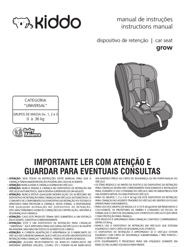 Kiddo - Cadeira Grow | PDF