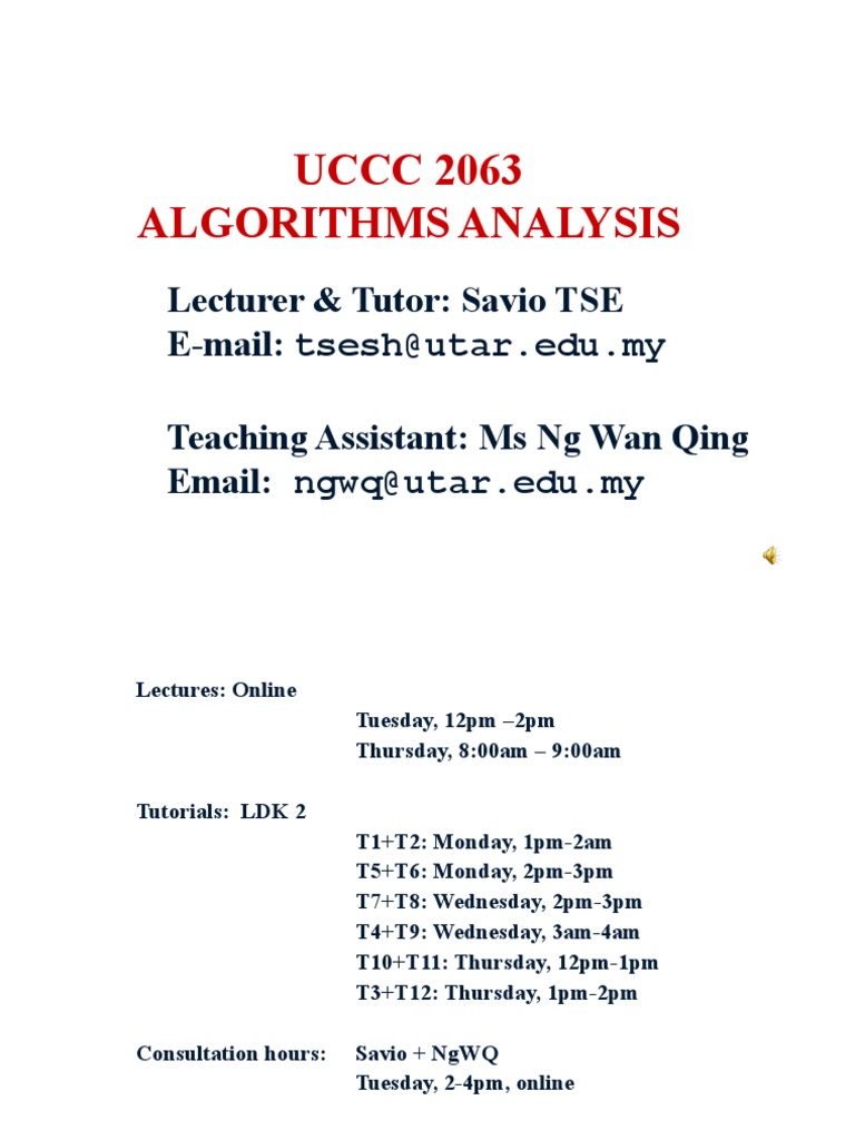 L1 Preliminary | PDF | Algorithms | Computational Complexity Theory