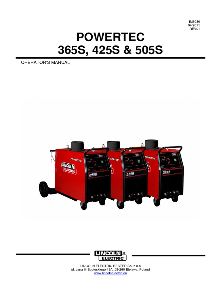 Powertec 425 | PDF | Welding | Construction