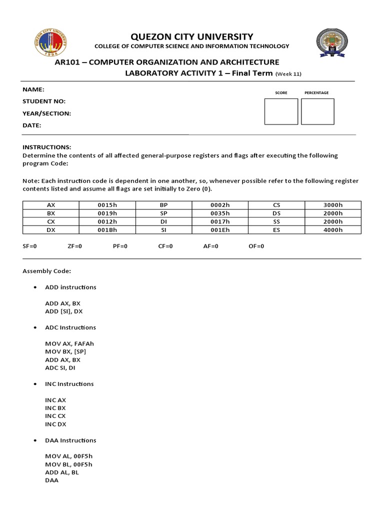 Palaganas, Joanne E. - AR101 - FINAL - LAB-ACTIVITY-1 (Week 11) | PDF ... Palaganas, Joanne E. - AR101 - FINAL - LAB-ACTIVITY-1 (Week 11) | PDF ...