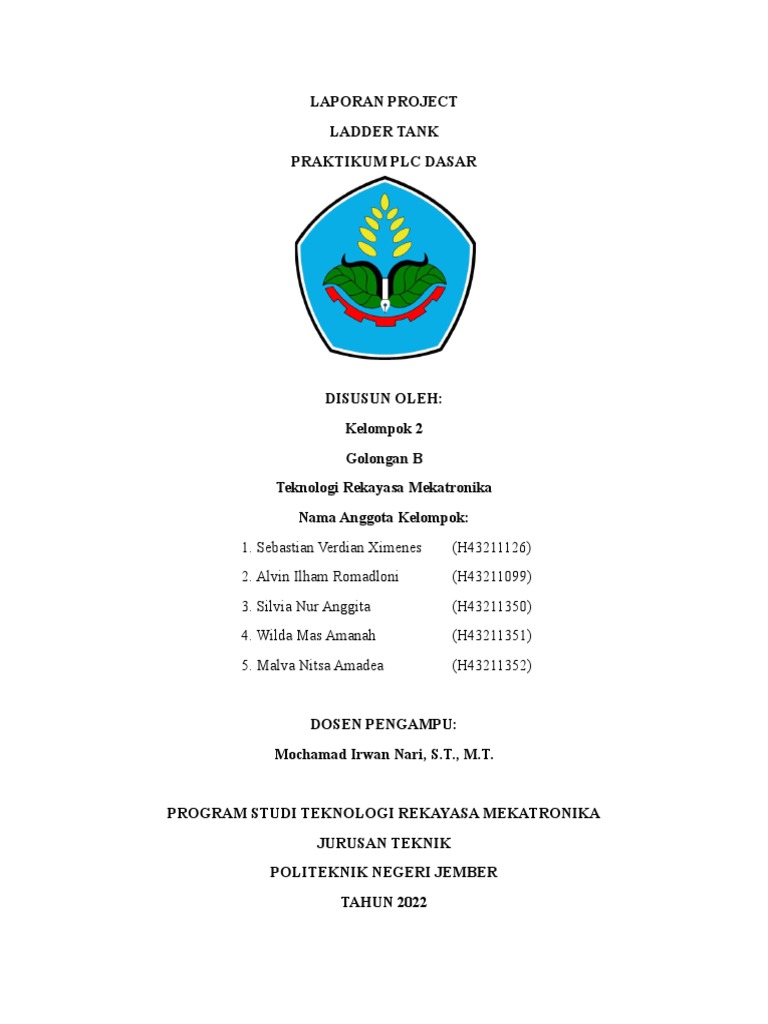 Laporan Project Program Tank | PDF