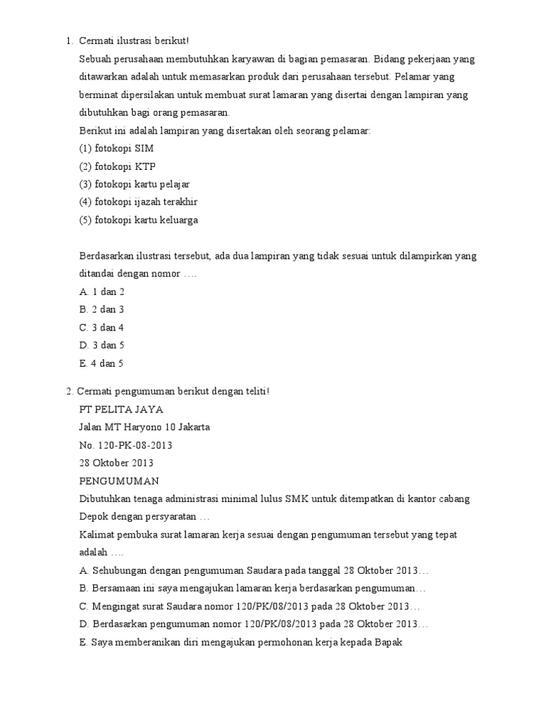 Soal PG Dan Esai Kelas Xii | PDF