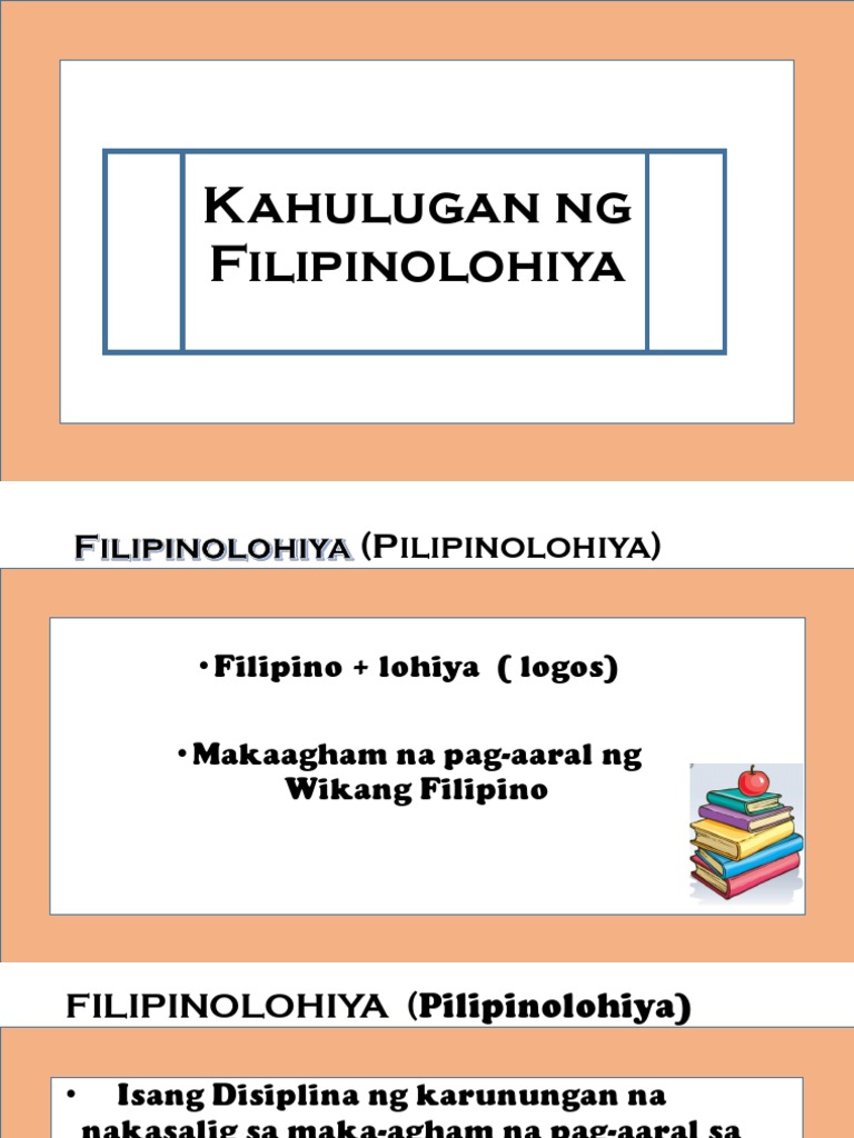 Kahulugan NG Filipinolohiya | PDF