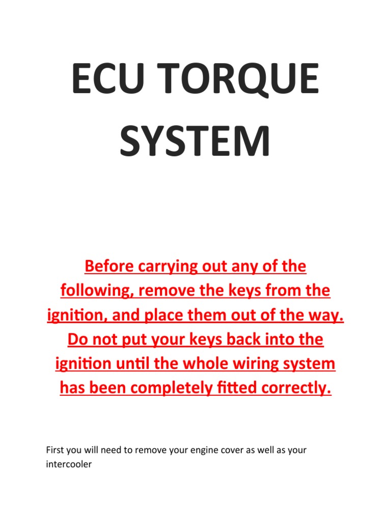 Ecu Torque System2 | Download Free PDF | Fuel Injection | Ignition System