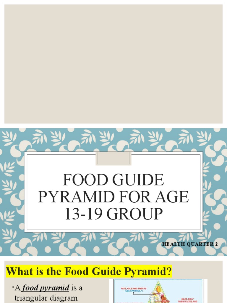 Food Guide Pyramid and Other Essential Nutrients | PDF | Foods | Cooking