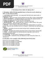 Health Role Play Rubric | PDF