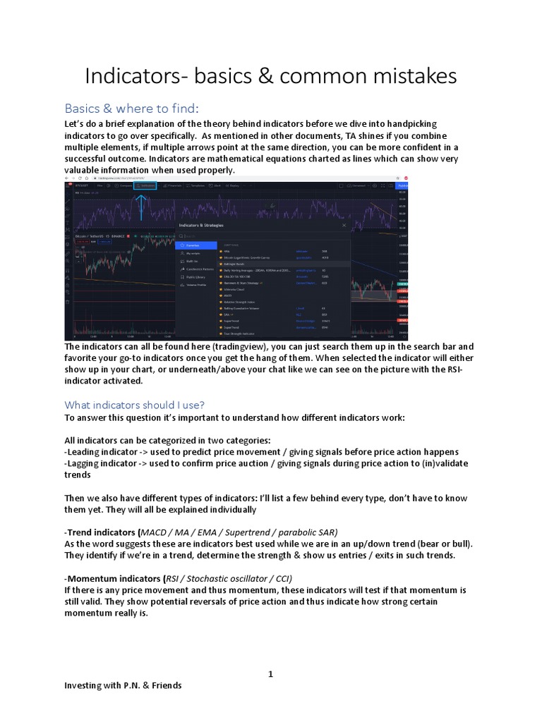 Indicators - Basics and Common Mistakes | PDF | Science