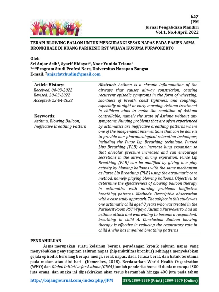 Terapi Tiup Balon untuk Asma Anak | PDF | Asthma | Physiology