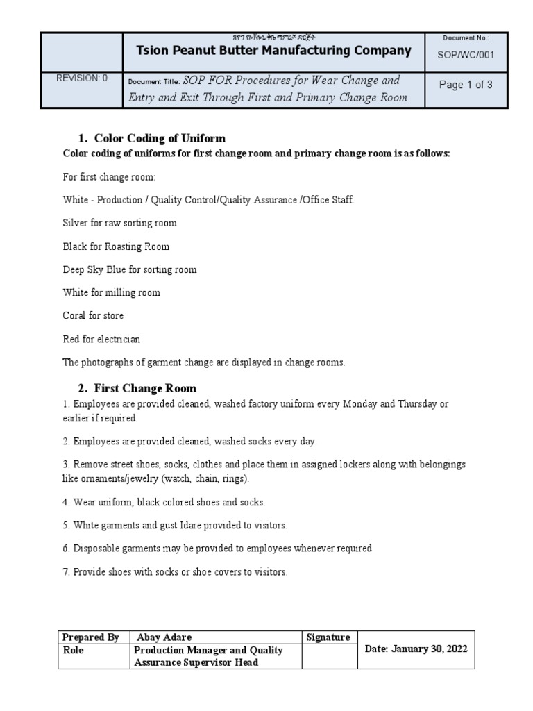 Color Coding of Uniform | PDF