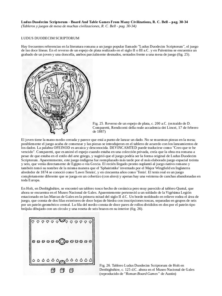 Ludus Duodecim Scriptorum Board And Table Games From Many Civilizations