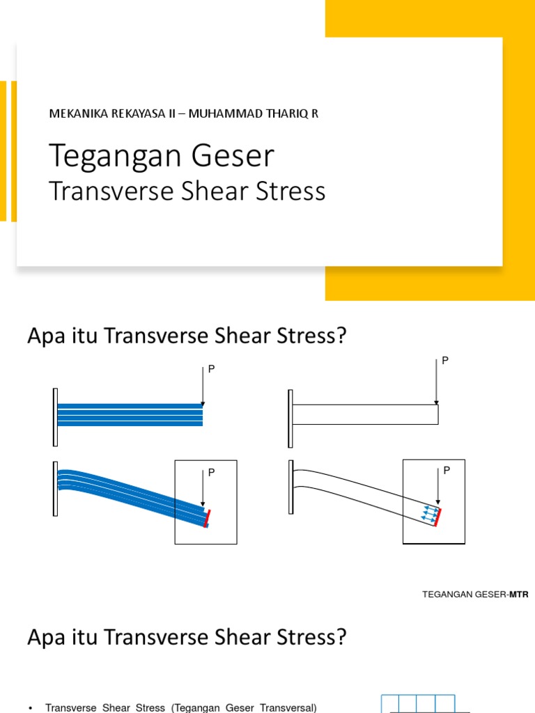 (Materi) MERII Transverse Shear | PDF