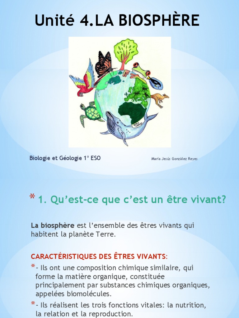 Comprendre la biosphère et ses fonctions | PDF | Cellule (Biologie ...