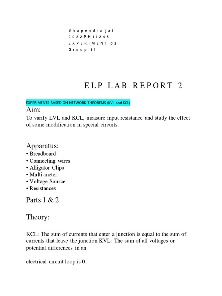 Elp Lab Report Edited Originally Finally | PDF