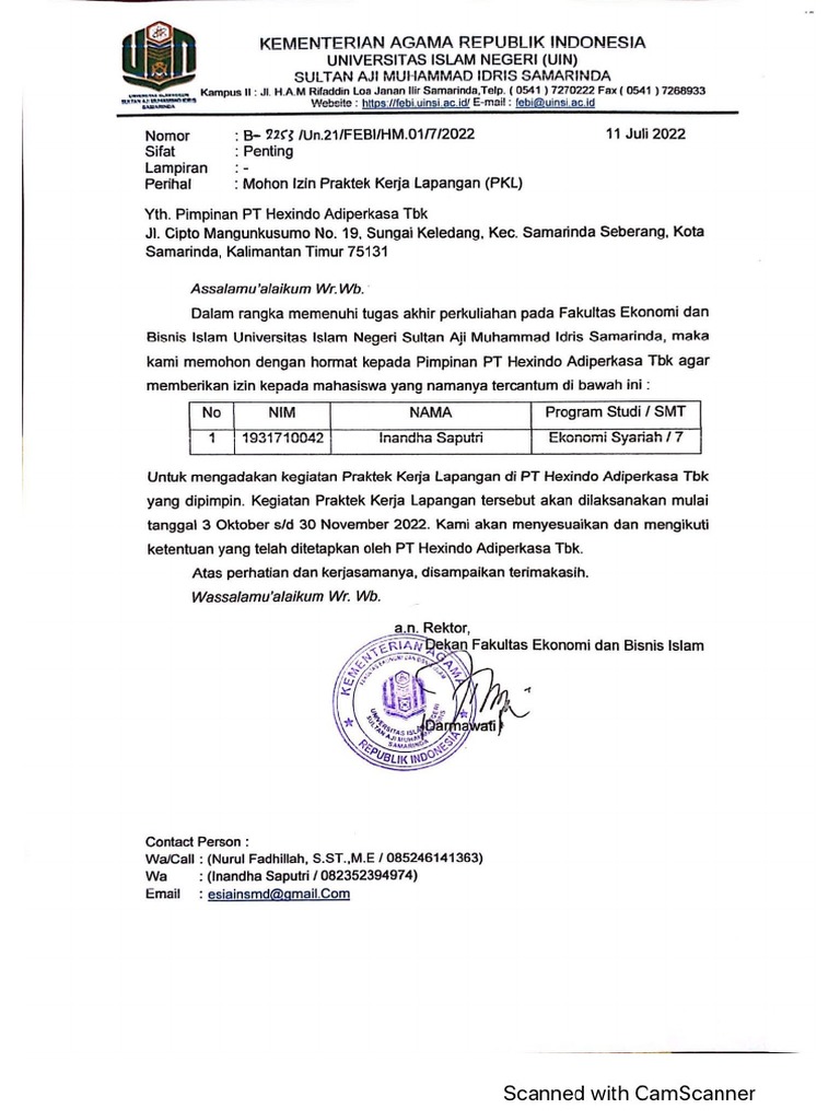 Dokumen PKL Inan Word | PDF