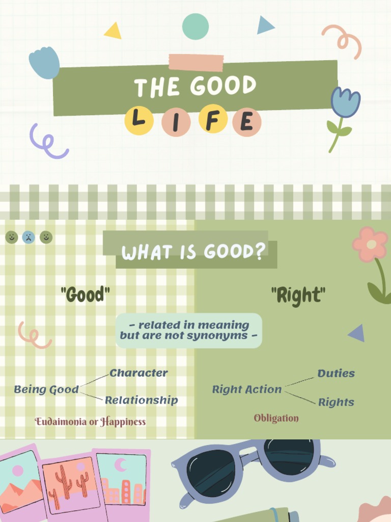 The Good Life | PDF | Social Science | Self-Improvement