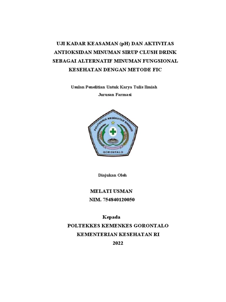 Proposal Melati Usman Bismillah Fix | PDF