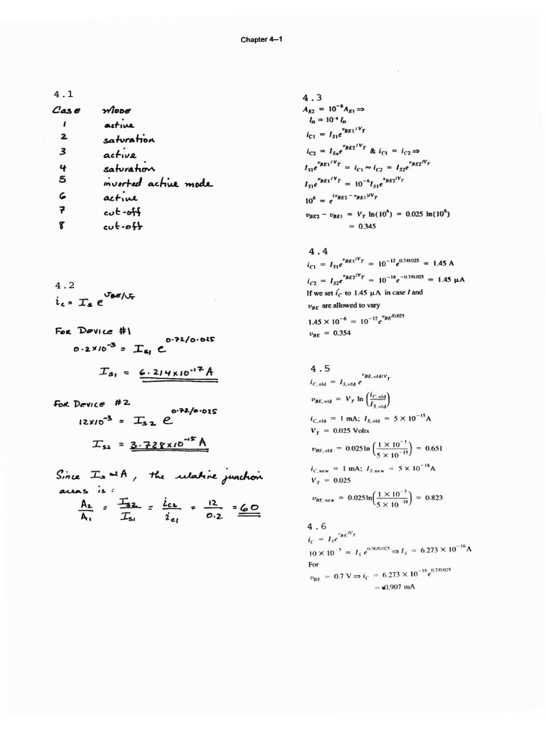 Bjt Solution Microelectronic Circuits 6th Pdf 9237