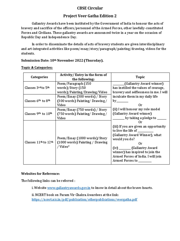 Project Veer Gatha Edition 2 | PDF