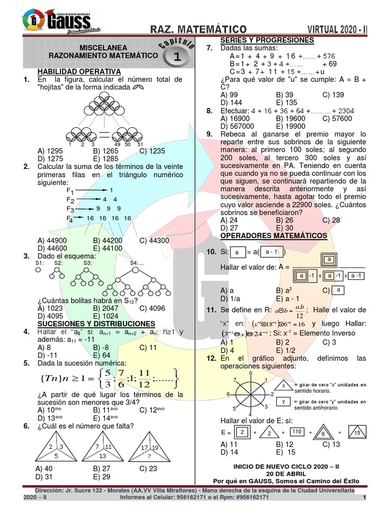 (Prática) Raz. Matemático 2020 - Ii | PDF | Ajedrez