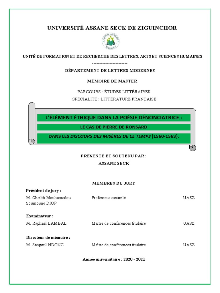 Mémoire Master 2 | PDF