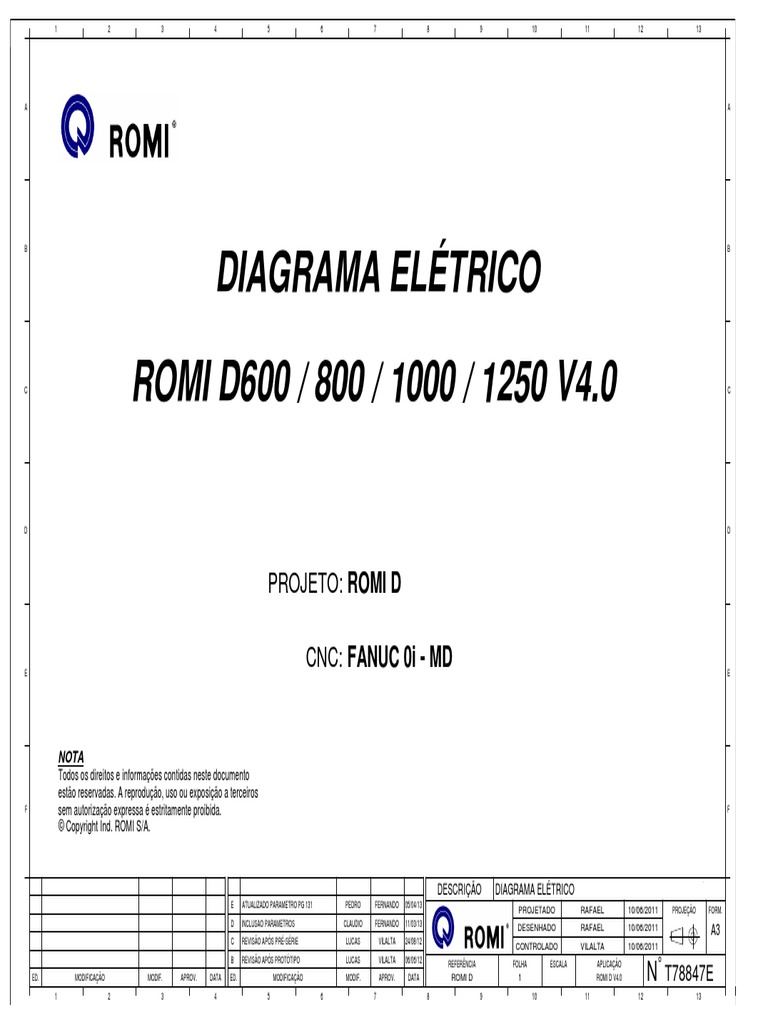 Diagrama Eletrico Romi 1250 | PDF