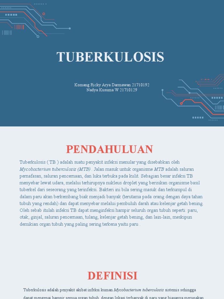 Tuberkulosis: Patogenesis, Manifestasi Klinis, dan Diagnosis Penyakit ...