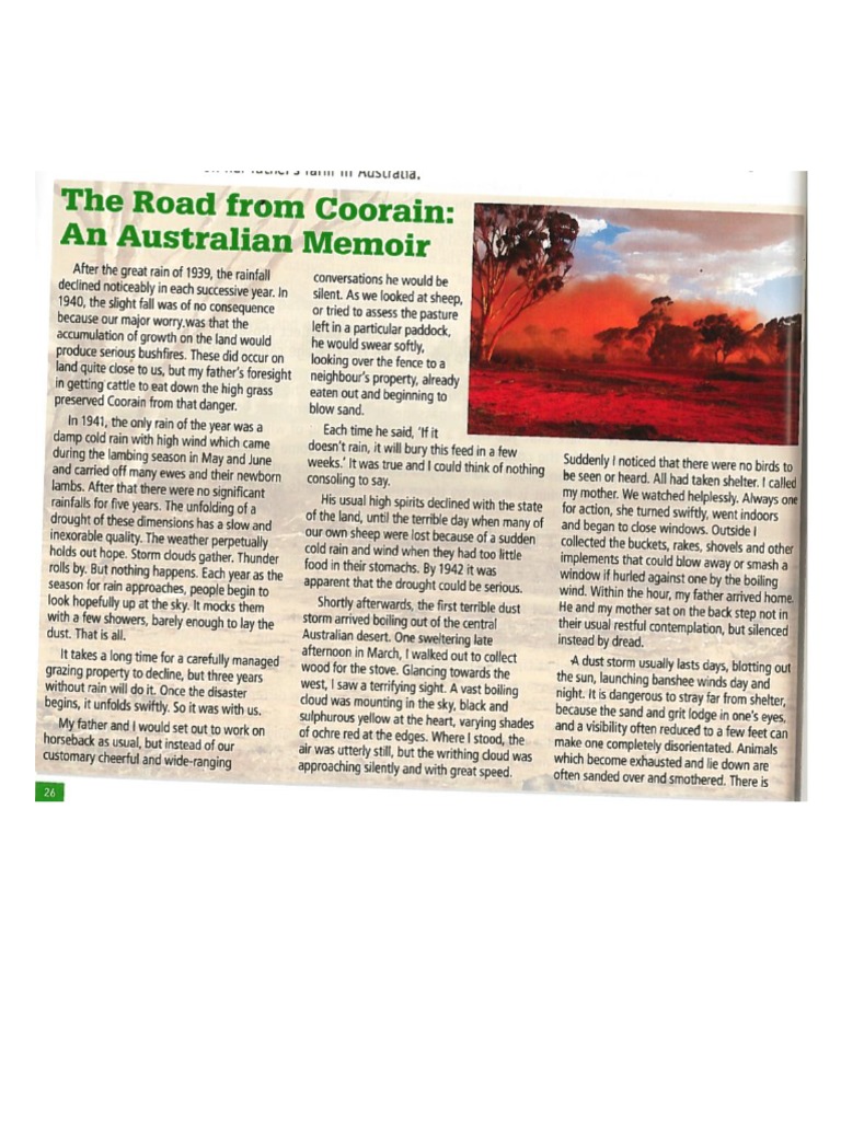 The Road From Coorain Page 1 | PDF
