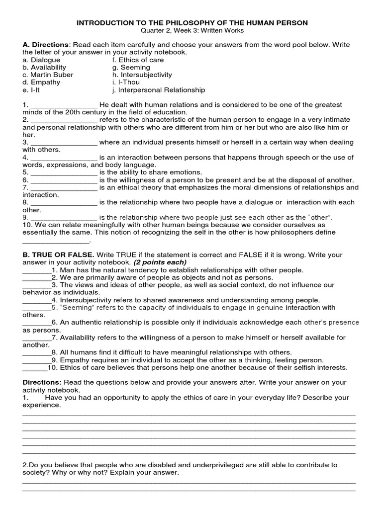 Q2-Week 3 Philo Written Works | PDF