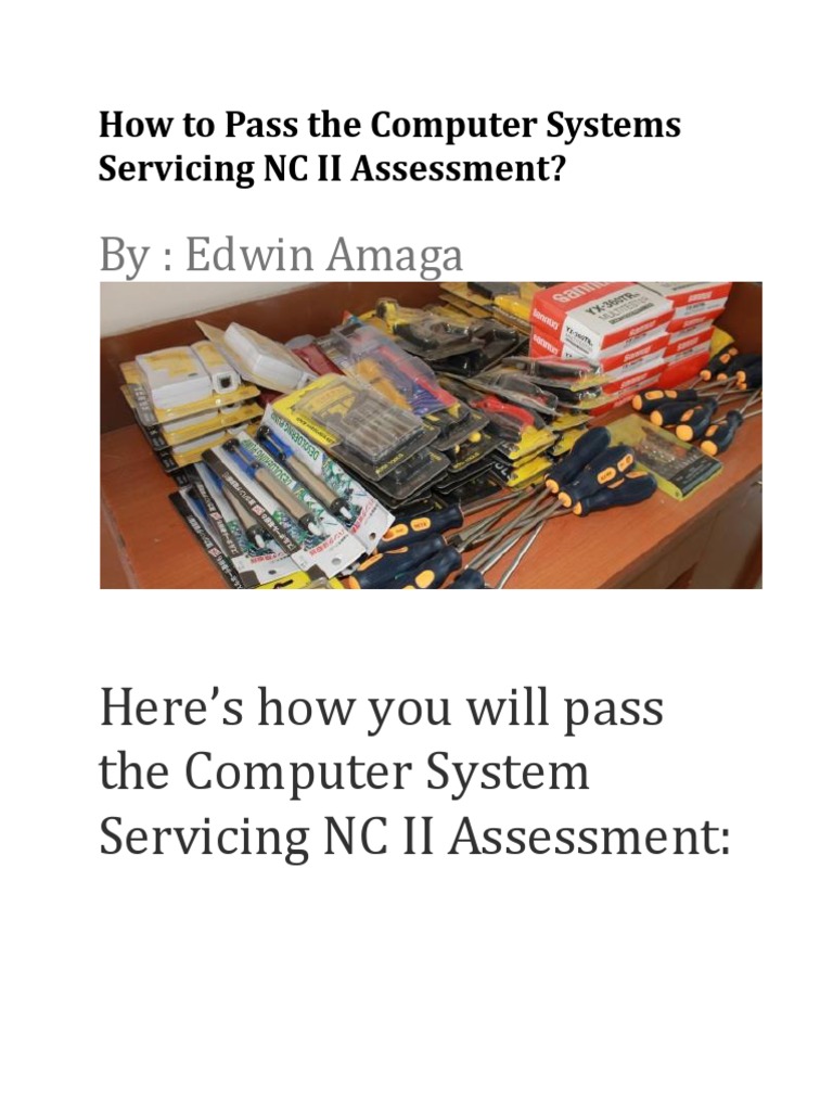 Pass Computer Systems Servicing NC II | PDF