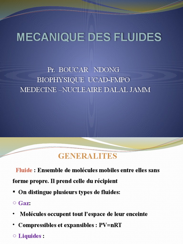 Mécanique Des Fluide - Version Finale | PDF