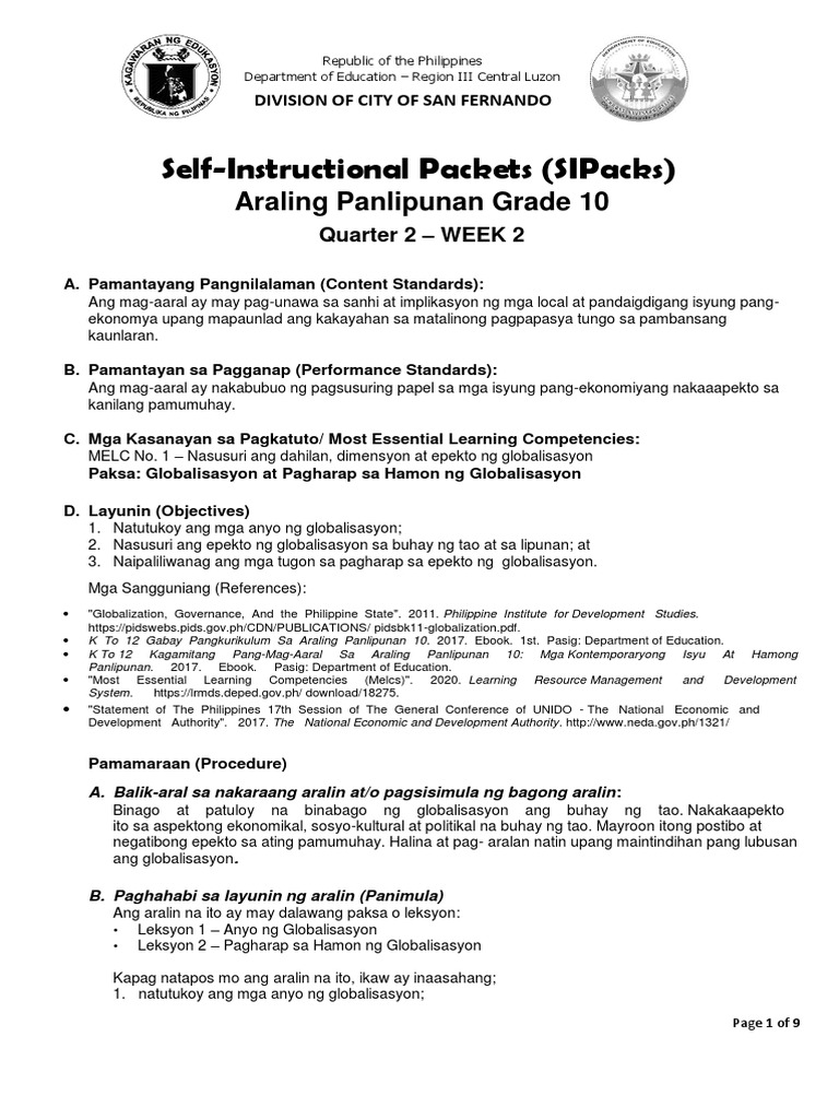 AP10 Week-2 Q2 | PDF