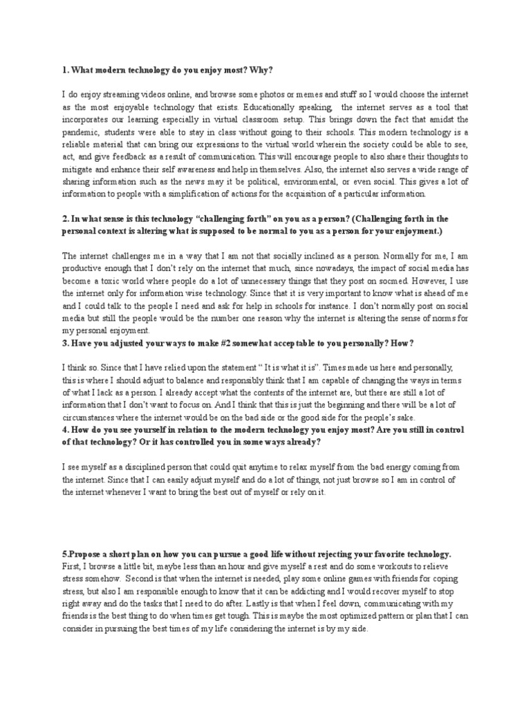 STS-Activity 5 | Download Free PDF | Internet | Social Media