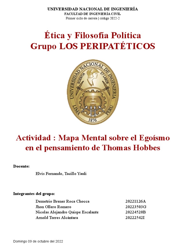 Grupo-1 Mapa Mental - Egoismo | PDF