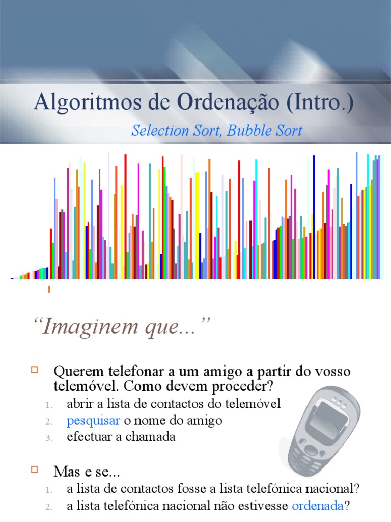 Algoritmos de Ordenacao | PDF | Algoritmos | Matemática aplicada