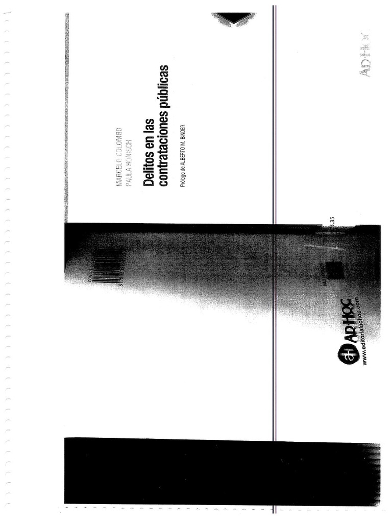Marcelo Colombo - Delitos en Las Contrataciones Públicas | PDF