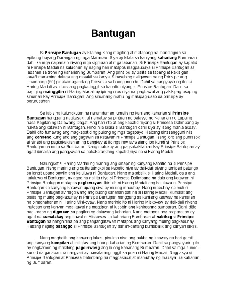 Bantugan | PDF